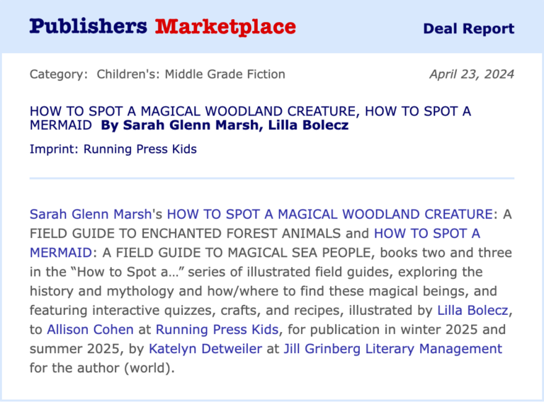 Deal Announcement: HOW TO SPOT A MAGICAL WOODLAND CREATURE, HOW TO SPOT ...